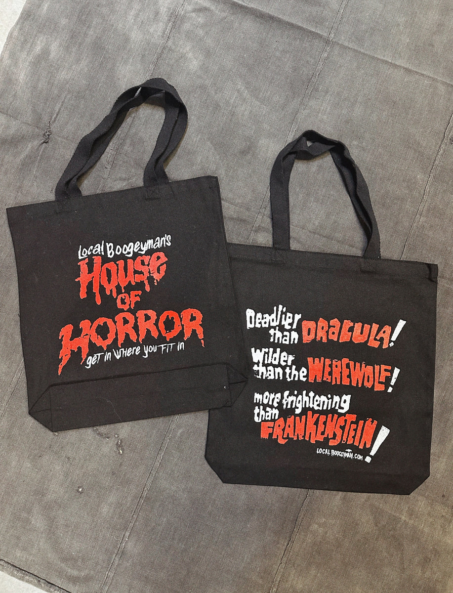 HOUSE OF HORROR TOTE BAG – Local Boogeyman